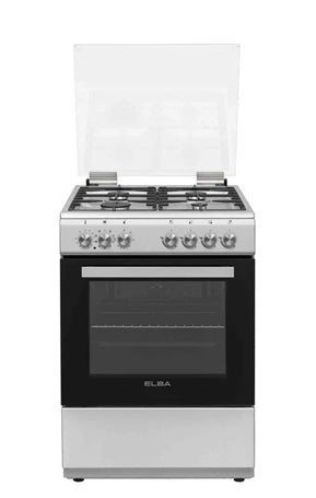 ELBA ESSENTIAL 60CM 4BRN GAS/ELEC STOVE S/STEEL — Nictus Namibia
