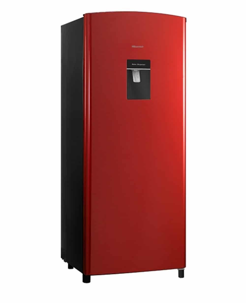 HISENSE 177L ONE DOOR RED FRIDGE – Nictus Namibia