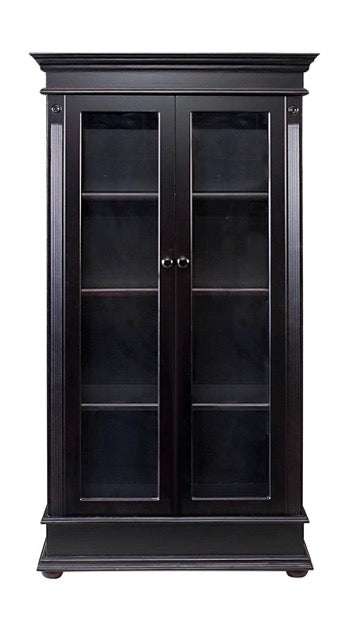 CLASSICA BOOKCASE WITH GLASS - DARK MAHOGANY — Nictus Namibia