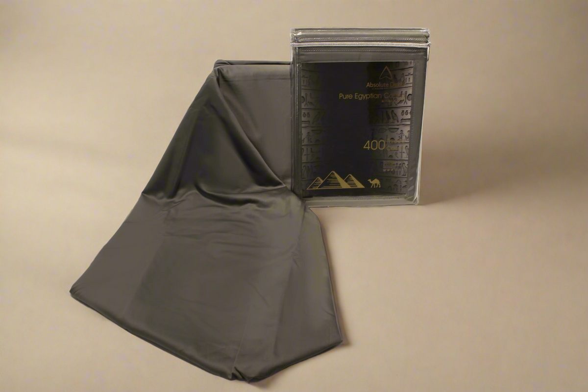 183CM GREY EGYPTIAN FLAT SHEET — Nictus Namibia