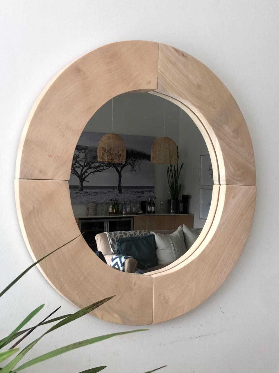 SEGMENT WOOD MIRROR - 800 — Nictus Namibia