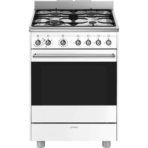 SMEG 60CM 4 BRN GAS/ELEC STOVE WHITE – Nictus Namibia