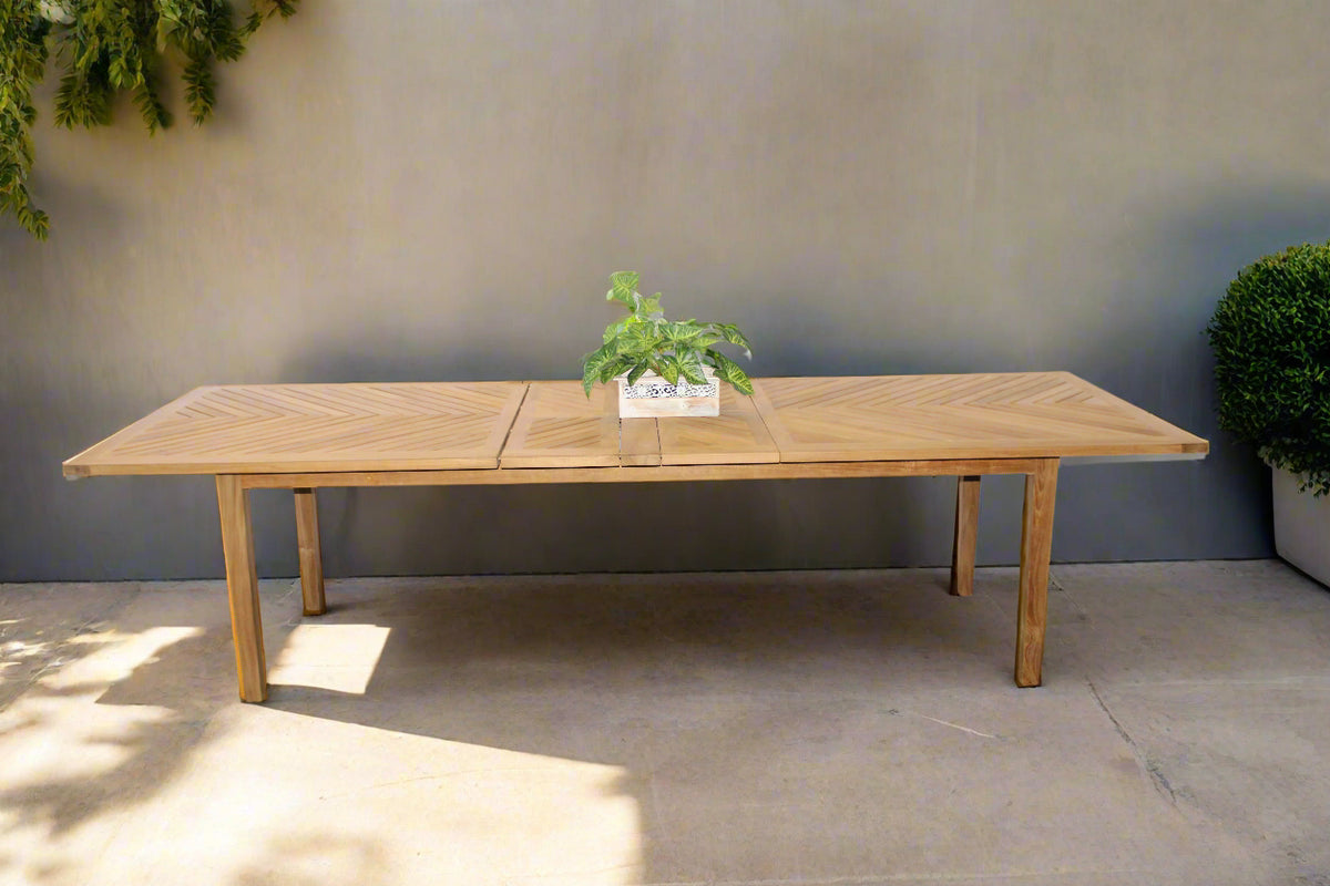 LUMINA 2.4-3M EXT TABLE NATURAL TEAK — Nictus Namibia