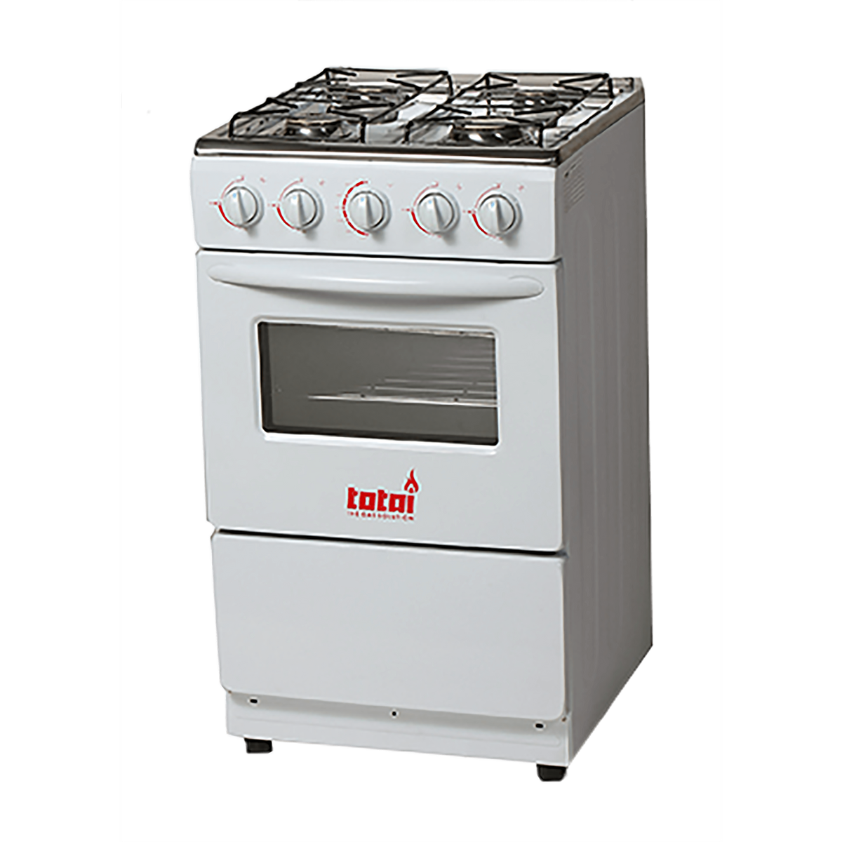 TOTAI 4BRN FULL GAS STOVE WHITE — Nictus Namibia